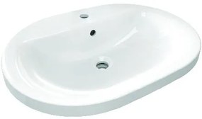 Ideal Standard Connect - Umyvadlo zápustné, 620x460 mm, s přepadem, 1 otvor pro baterii, bílá E504001