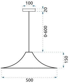 Stropní svítidlo LOFT WIRE zlaté