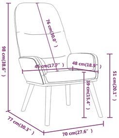 Relaxační křeslo Portree - textil | žluté