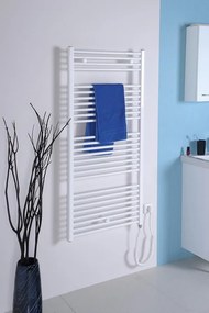 Aqualine, DIRECT-E elektrické topné těleso, rovné, 450x960 mm, 300W, bílá, ILE94T