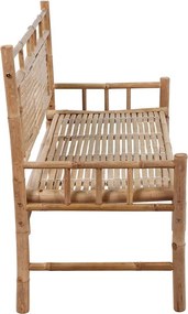 Zahradní lavice s poduškou 120 cm bambus 3063898