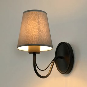 Nástěnná lampa MALBO 1xE27/15W/230V šedá/černá