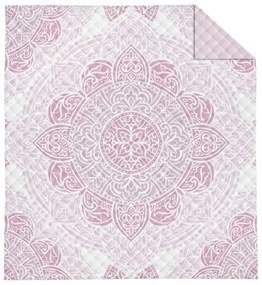 DETEXPOL Přehoz na postel Mandala rosé Polyester, 170/210 cm