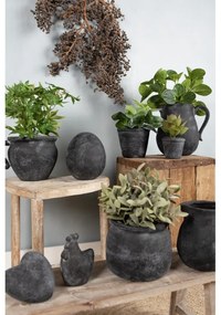 Granitový antik keramický obal na květináč Granit M – 12x10 cm