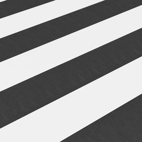 Balkónová zástěna antracitová a bílá 75x500 cm oxfordská látka 134878
