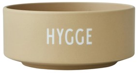 DESIGN LETTERS Porcelánová miska Beige Hygge, béžová barva, porcelán