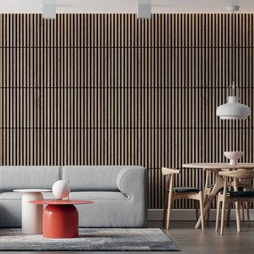 Dřevěné obložení stěn 60 x 60 cm - Dub SONOMA