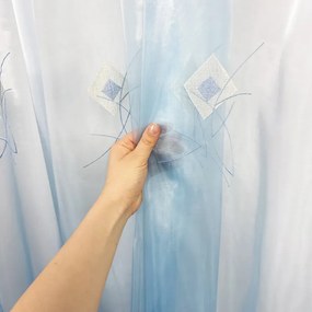 Organza látka /platno GLORIA 129-108 modrá