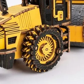 RoboTime dřevěné 3D puzzle Silniční válec / od 8 let / 149 dílků / Obt