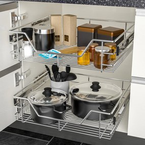 Výsuvný koš do skříňky 60cm šířka skříňky vnější rozměr