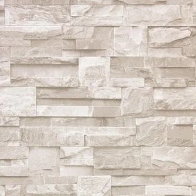 Vinylové tapety na zeď Bluff J27407, rozměr 10,05 m x 0,53 m, kamenný obklad světle hnědý, Ugépa
