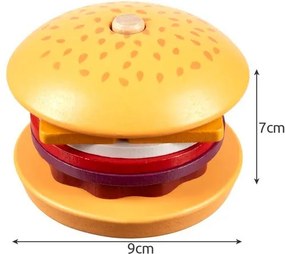 Montessori dřevěný hamburger Kruzzel 22673