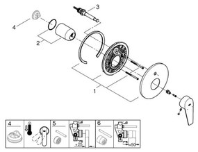 GROHE 29190001 - Vanová baterie BAUEDGE DN 15 lesklý chrom