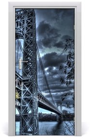 Fototapeta samolepící na dveře most Nový York 85x205 cm