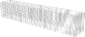 Gabionový vyvýšený záhon pozinkovaná ocel 540 x 90 x 100 cm 143554