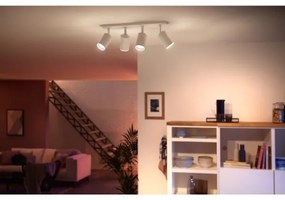 Philips - LED RGBW Stmívatelné bodové svítidlo Hue FUGATO 4xGU10/4,2W/230V bílá