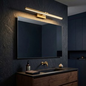 Toolight APP1865-1W, koupelnová LED svítilna, 800 mm, broušená ocel, OSW-66021