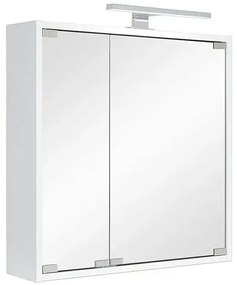 Riva Zrcadlová skříňka s LED osvětlením Flora, 60 × 60 × 14,5 cm