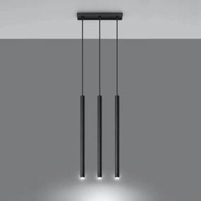 Sollux Lighting Závěsné svítidlo PASTELO 3 černé