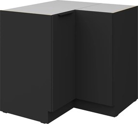 ARIA cc | dolní skříňka 90x90 DN 2F rohová s policí | 90x90 cm | černá