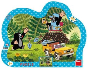 Dino Puzzle Krtek se žlutým autem