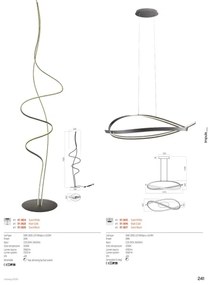 Redo 01-3626 - LED Stmívatelná stojací lampa IMPULS LED/36W/230V černá