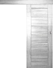 posuvné interiérové dveře na stěnu vasco doors IBIZA model 5 Průchozí rozměr: 70 x 197 cm, Orientace dveří: Levé dveře, Dekor: Dub Aljaška