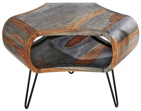 Šedý dřevěný konferenční stolek Organic Living