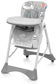 BABY DESIGN Jídelní židlička PEPE - grey