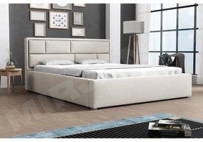 Čalouněná postel s úložným prostorem a roštem Nido, Rozměr postele: 160x200, Potah: Victoria 14 865