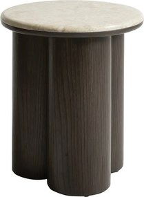 Kulatý odkládací stolek s mramorovou deskou ø 45 cm Piazze – Unique Furniture