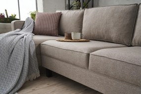 Hanah Home Pohovka KALE krémová levý roh 825BLC2717