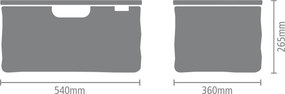 Skládací koš na prádlo/úložný box Brabantia 40l černý