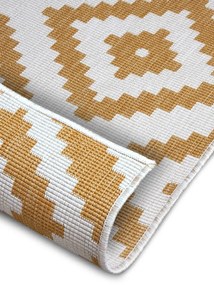 NORTHRUGS - Hanse Home koberce Kusový koberec Twin-Wendeteppiche 105794 Ochre – na ven i na doma - 80x150 cm