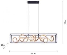 Paul Neuhaus 2416-18 - LED Stmívatelný lustr na lanku SELINA 4xLED/10,2W/230V