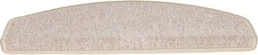 Schodové rohože 15 ks 65 x 24 x 4 cm béžové, půlkulaté, velké 133890