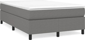 Box spring postel s matrací tmavě šedá 120x200 cm textil 3144408