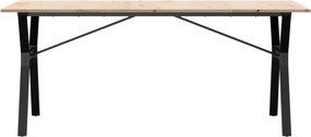 Jídelní stůl s Y rámem 180 x 90 x 75 cm borové dřevo a ocel 3282722