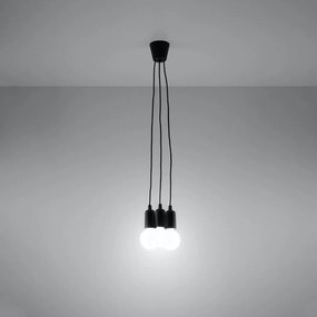Sollux Lighting Závěsné svítidlo DIEGO 3 černé