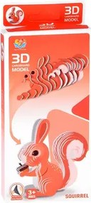 JOKOMISIADA 3D puzzle Veverka / 35 dílků / 7,5 x 7 x 4 cm