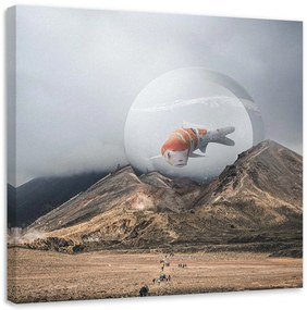 Gario Obraz na plátně Kapr v bublině - Zehem Chong Rozměry: 30 x 30 cm