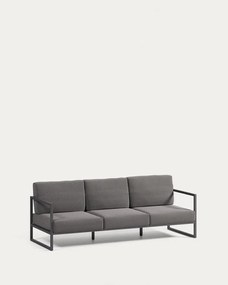 Tmavě šedá hliníková zahradní pohovka Comova – Kave Home