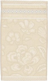 Pip Studio ručníky z bavlněného froté Jasmine Jacquard, pískové (Luxusní ručníky z bavlněného froté v designu Jasmine Jacquard v pískové barvě)