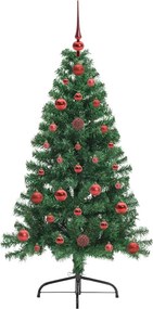 Umělý osvětlený vánoční stromeček Zelená 120 cm PVC 3396989