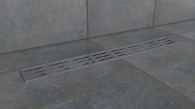 C-DRAINWELL 100 Chrom Odtokový podlahový žlab, kostky