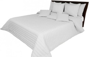 Prošívaný jednobarevný přehoz na postel světle šedé barvy Šířka: 240 cm | Délka: 240 cm