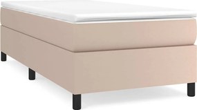 Rám postele s boxspringem cappuccino 100x200 cm umělá kůže 3121034