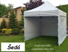 TRADGARD zahradní párty stan PROFI STEEL 3 x 6 m šedá
