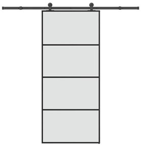 Posuvné dveře s kováním 90x205 cm ESG sklo a hliník