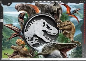 EDUCA Puzzle Jurský svět / 500 dílků / 48 x 34 cm / vč. lepidla